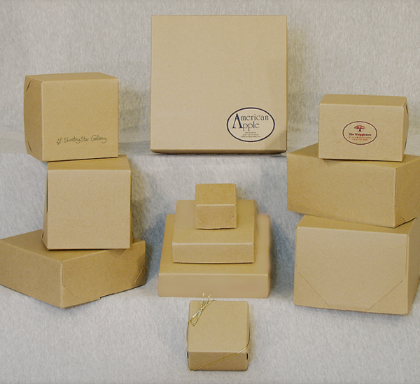 Natural Kraft Two Piece Lock Corner Boxes - Jim Allen Packaging